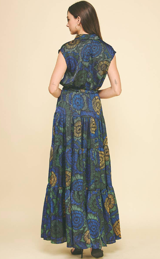 Luciana Floral Tiered Maxi Dress – Treehouse On Main
