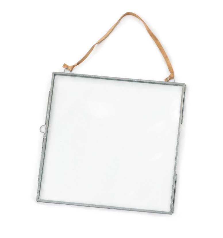 Glass and Metal Hanging Frame w/ Suede – Treehouse On Main